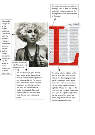 Double page spread analysis | DOC