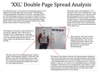 Double page spread analysis | PPT