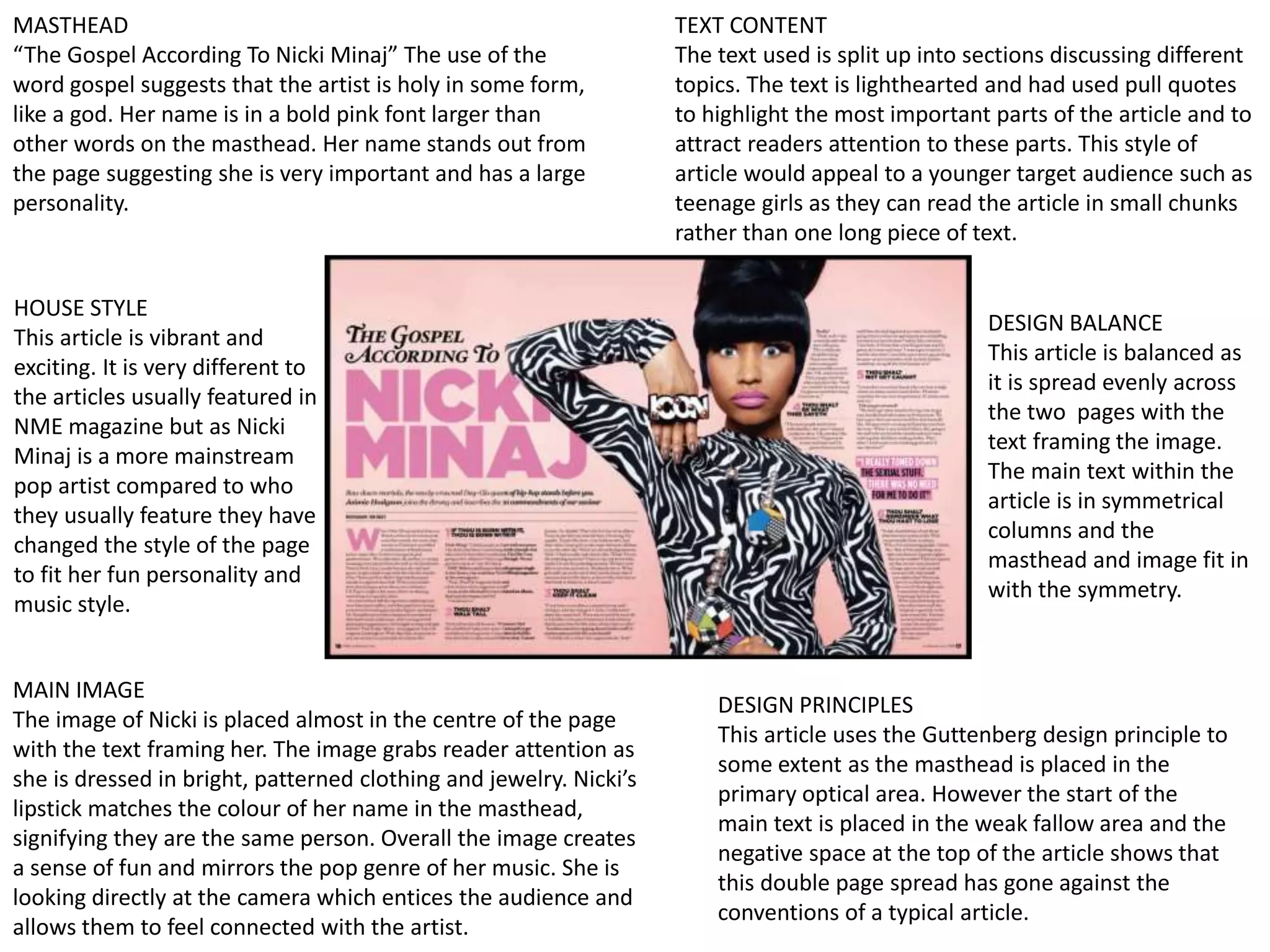 Double page spread analysis | PPTX