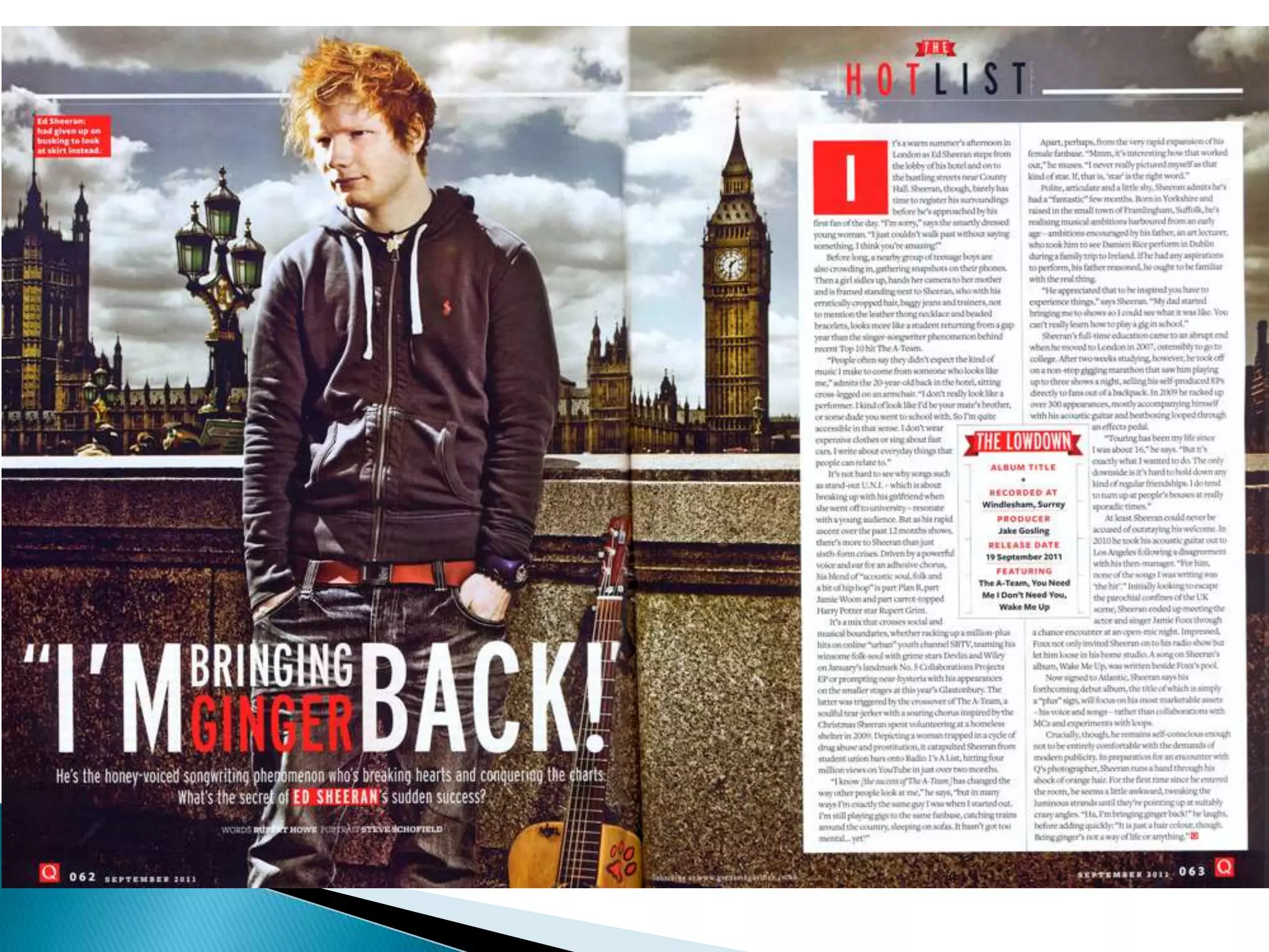 Double page spread analysis | PPT