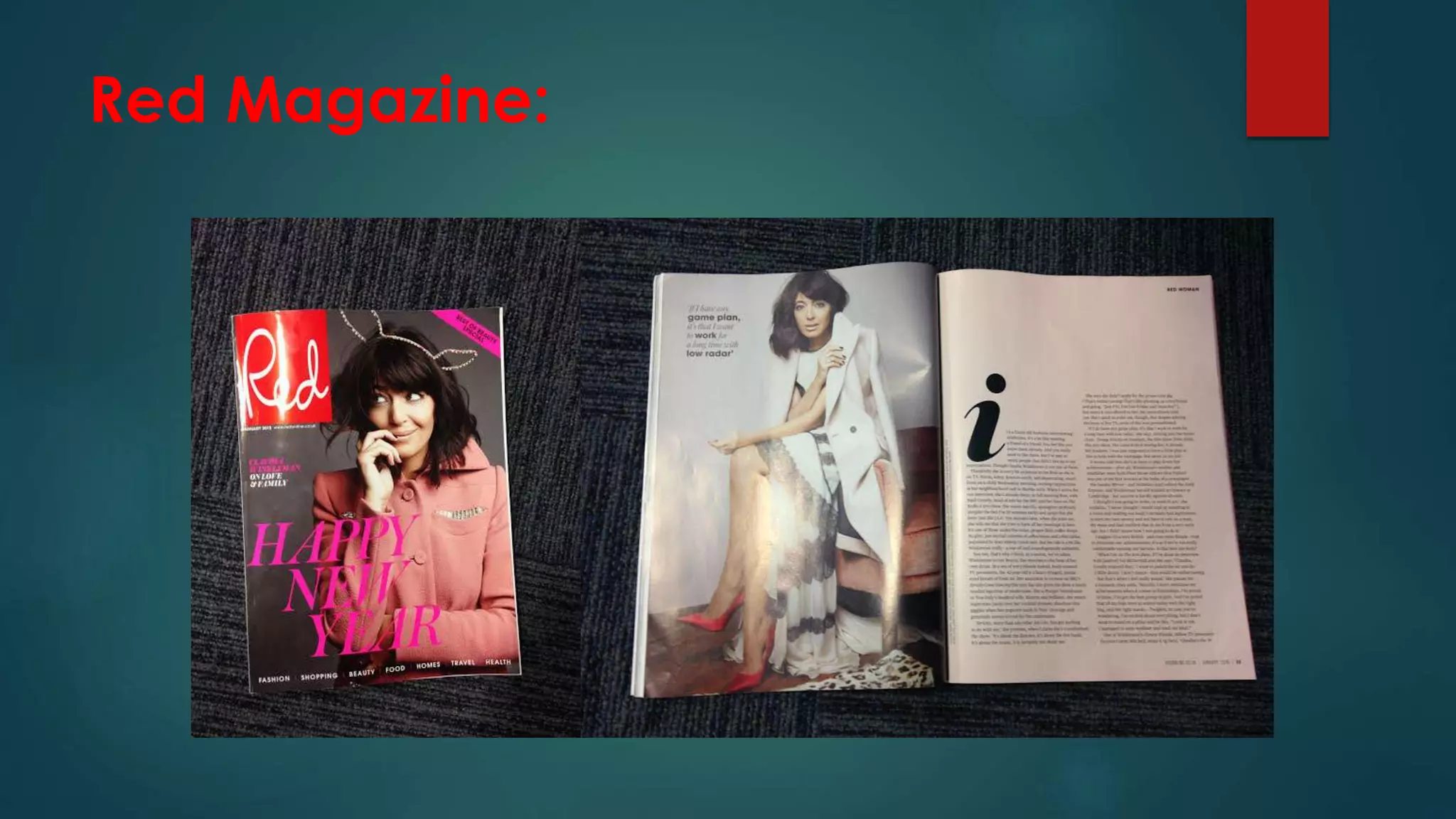 Double page spread and front cover research | PPTX