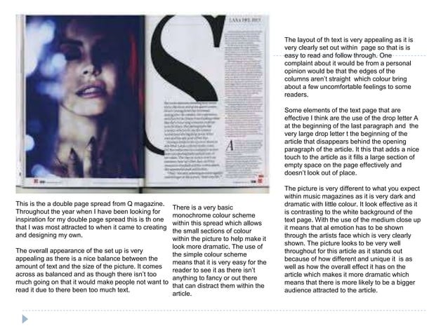 Double Page Spread Breakdown | PPT