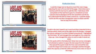 Double page spread coursework screen grabs (1) | PPT