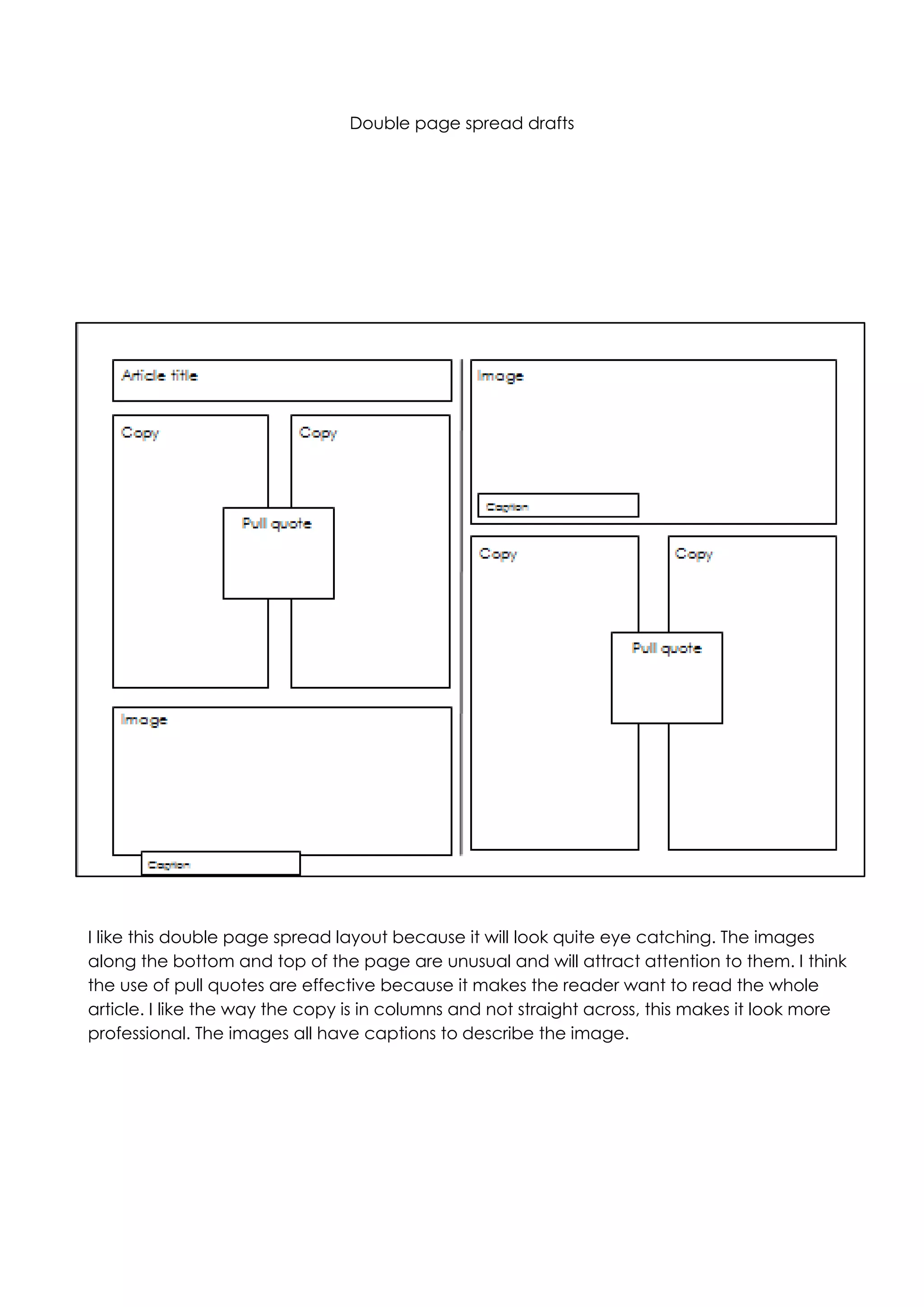 Planning: double page spread drafts | DOCX