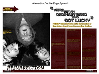 Double page spread drafts | PPT