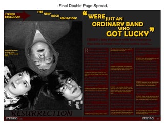 Double page spread drafts | PPT