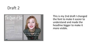 Double page spread drafts | PPTX