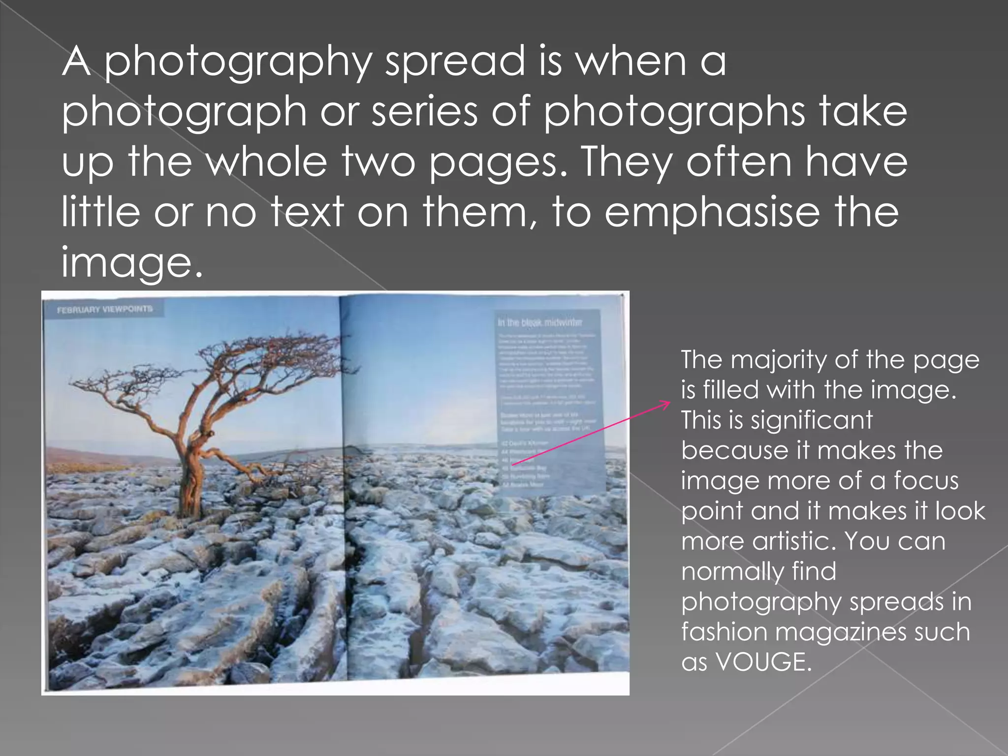 Double page spread examples | PPTX