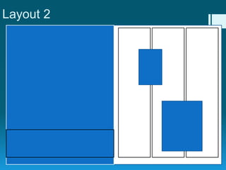 Double page spread image and layout plan | PPT