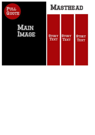 Double page spread layout plans | DOCX