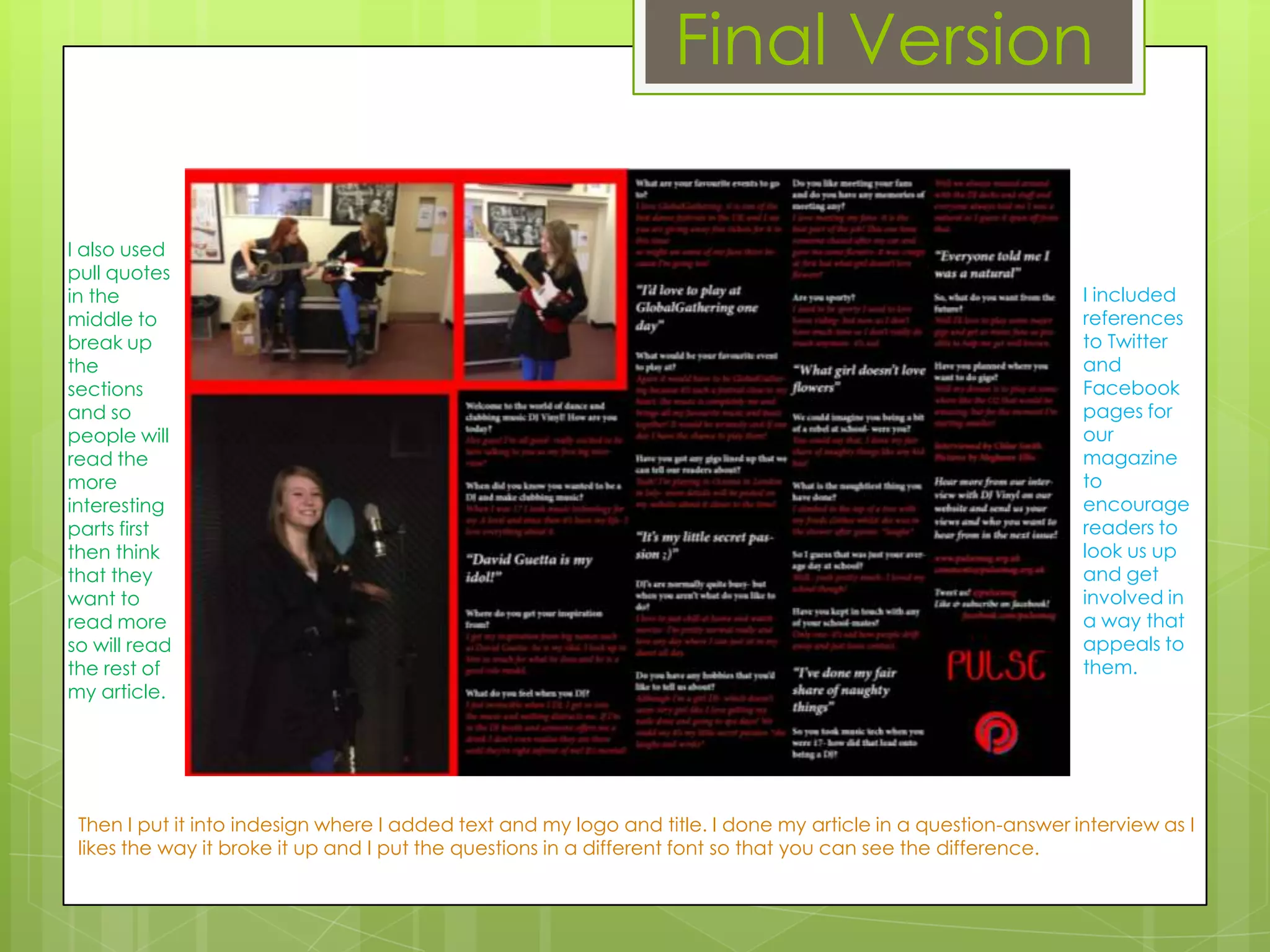 Double page spread plans | PPTX