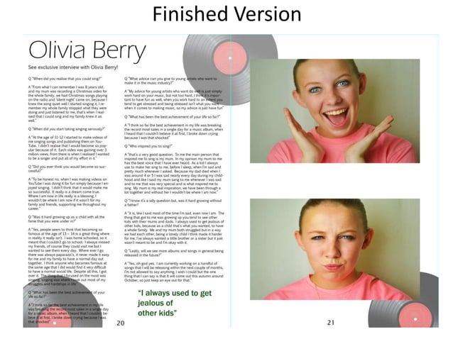 Double page spread powerpoint | PPTX