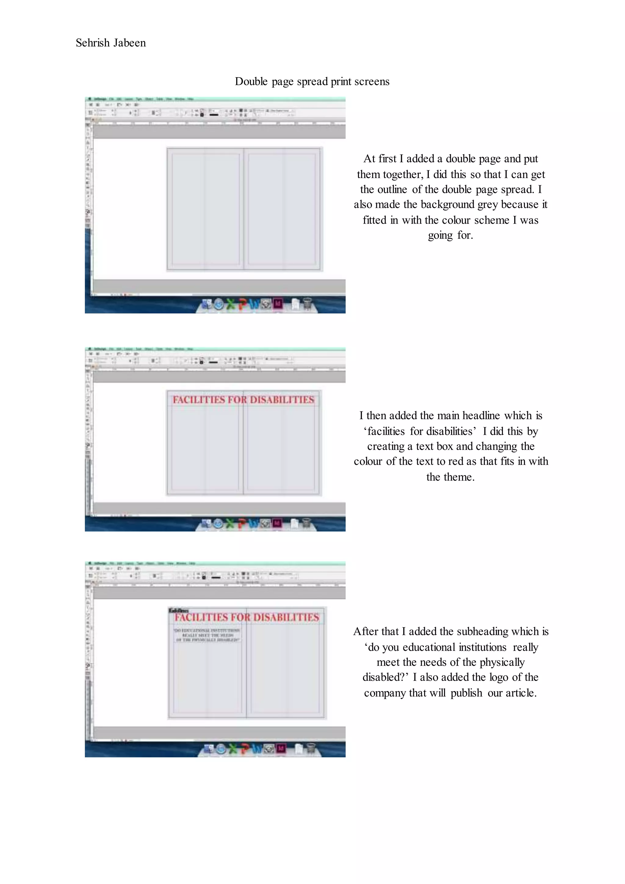 Double Page Spread Print Screen | PDF