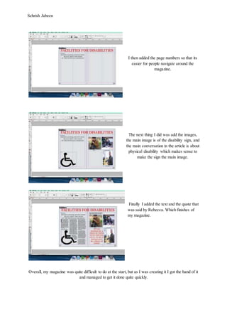 Double Page Spread Print Screen