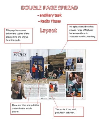 Double page spread research | DOCX