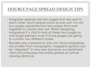 Double page spreads | PPTX