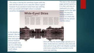 Double page spreads and advert | PPTX