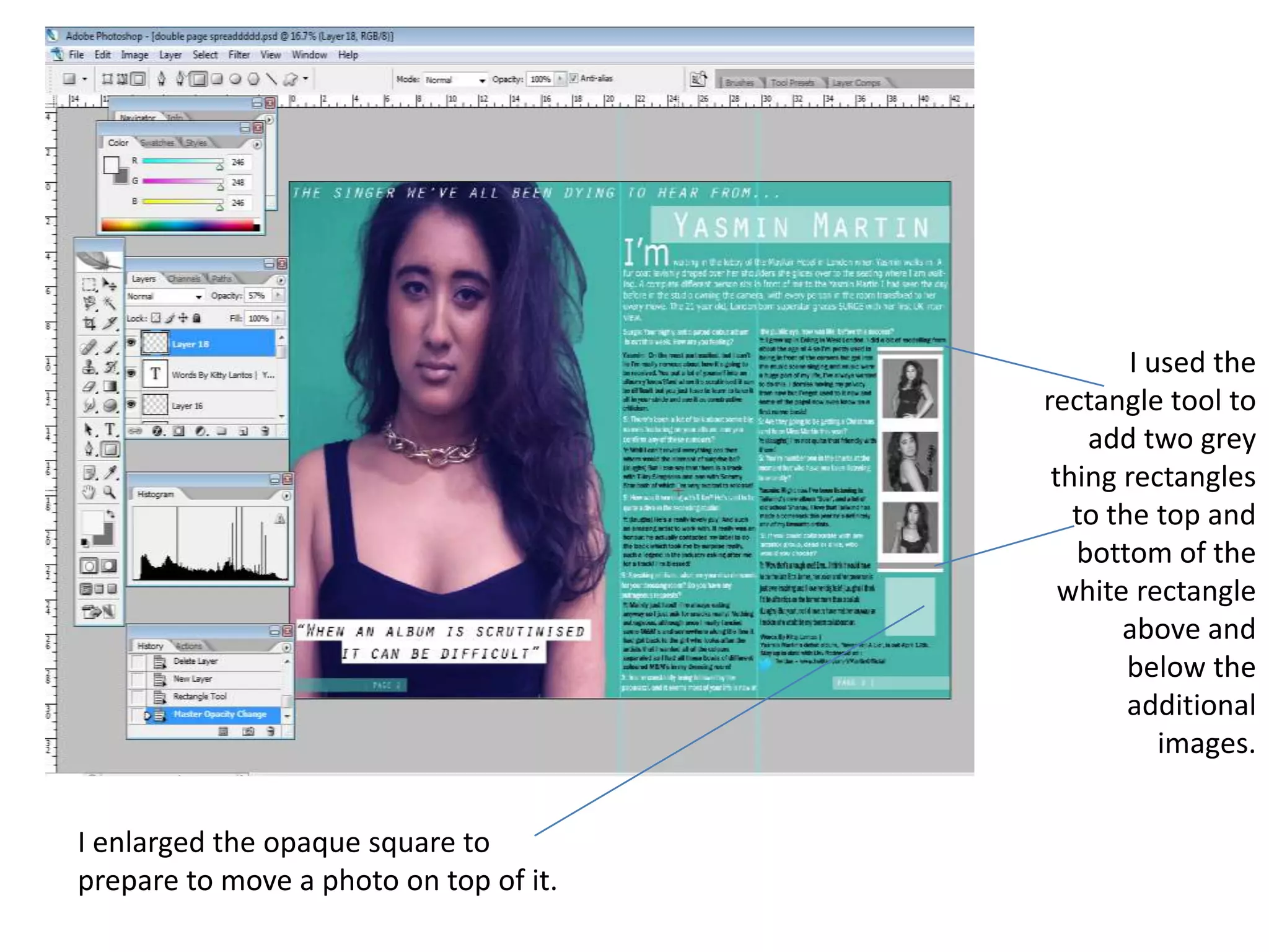 Double page spread stages powerpoint | PPTX