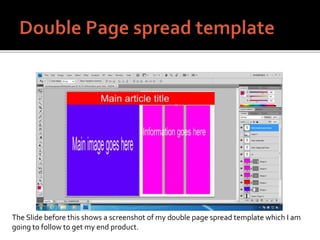 Double page spread template powerpoint | PPTX