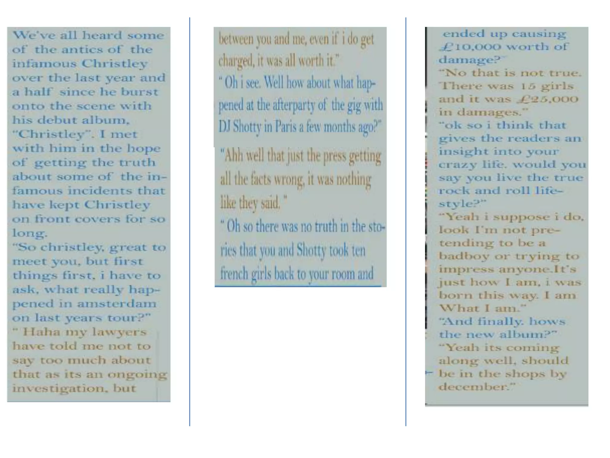 Double page spread text | PPTX