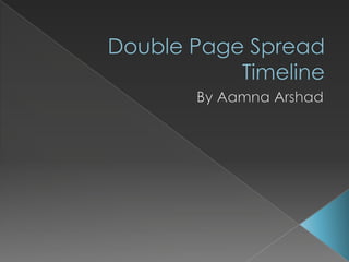 Double page spread timeline | PPT