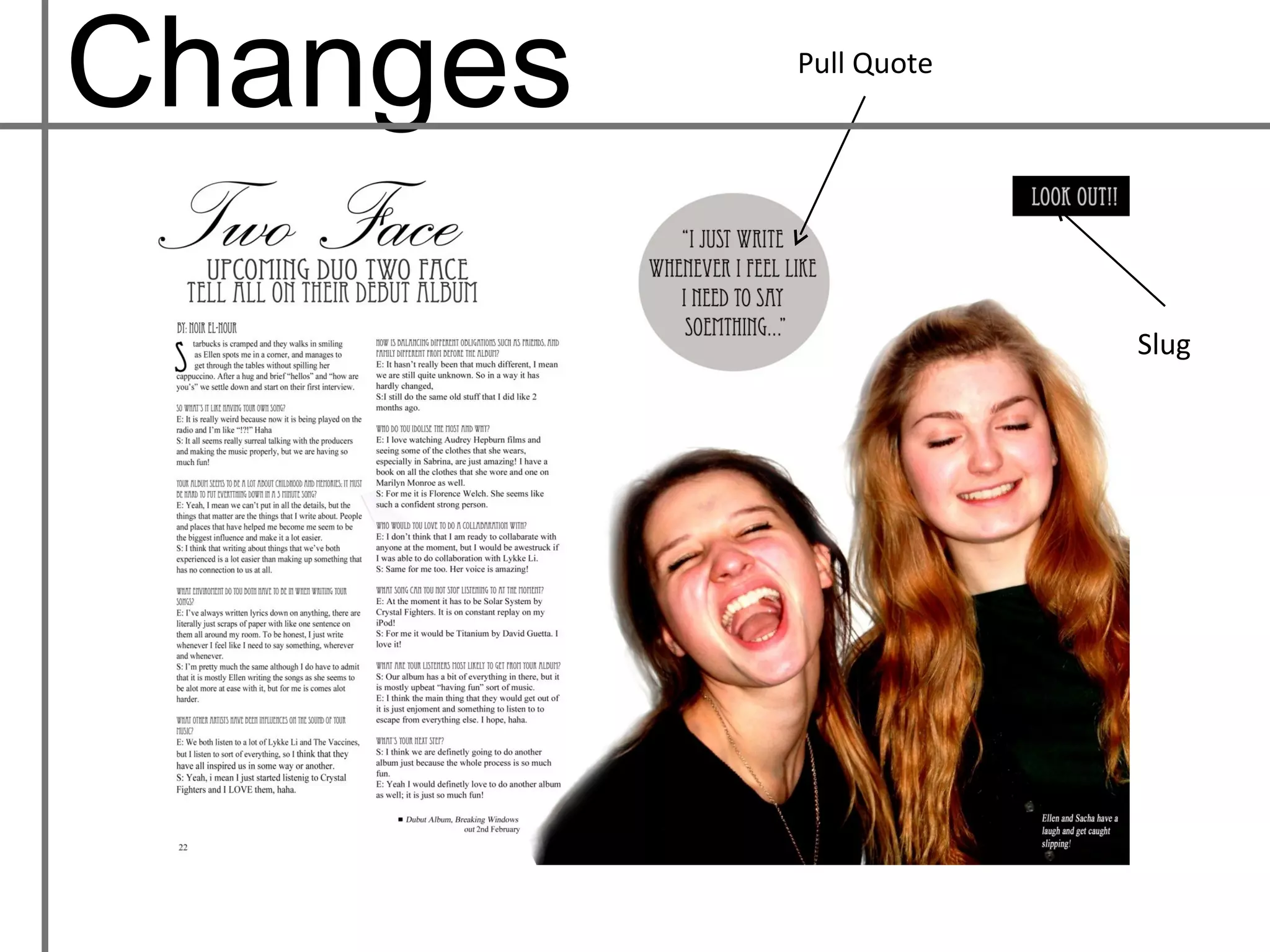 Double page spread with commentary | PPT