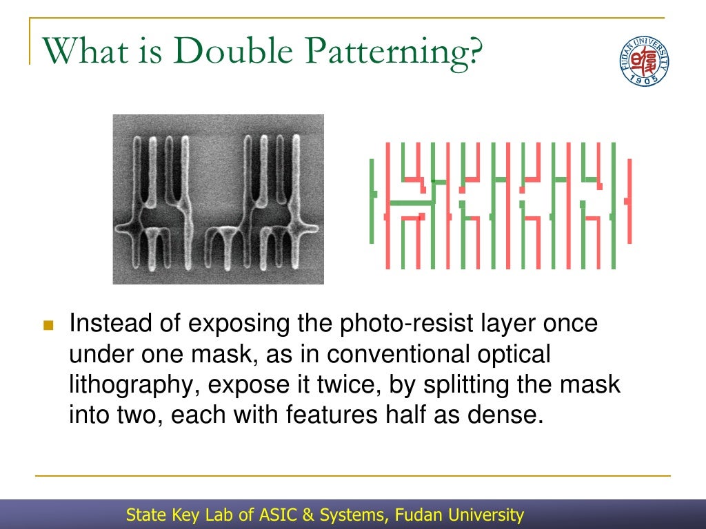 Double patterning (4/20 update)