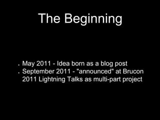PANIC Project - BRUCon 2012 Presentation | PPT