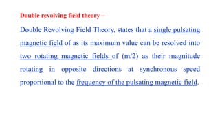 Double Revolving field theory-how the rotor develops torque | PPTX | Physics | Science