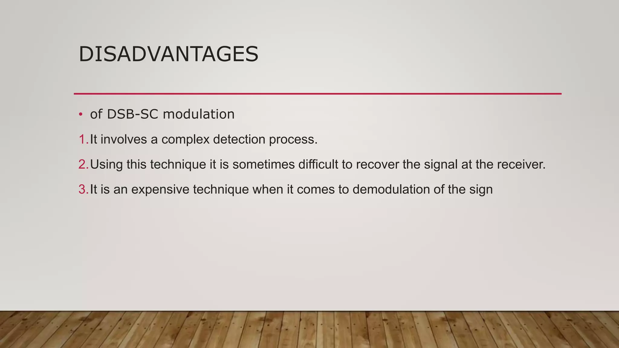 Double sideband suppressed carrier (dsb sc) modulation | PPTX
