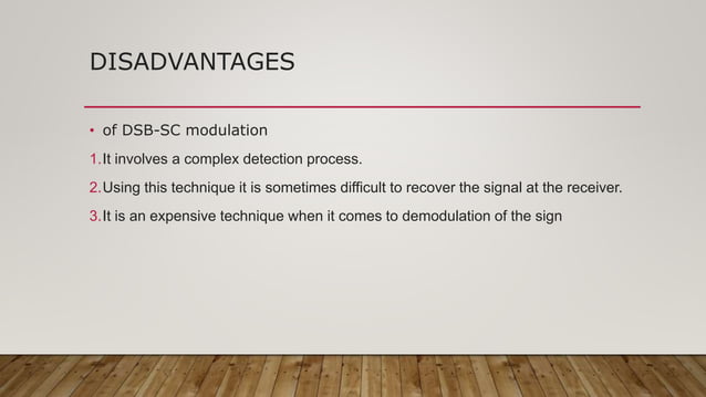 Double sideband suppressed carrier (dsb sc) modulation | PPTX