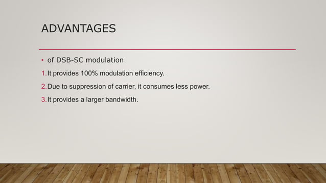 Double sideband suppressed carrier (dsb sc) modulation | PPTX
