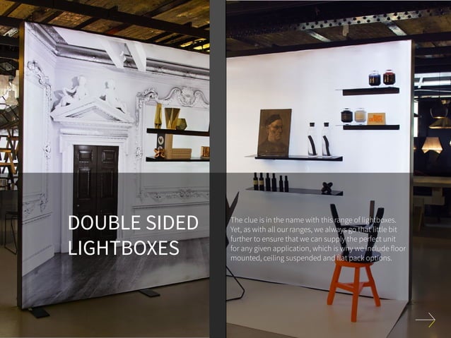 Double sided lightboxes | PPT