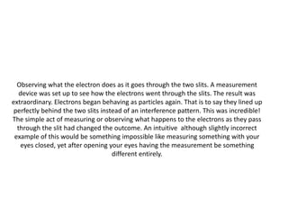 Double slit experiment | PPTX