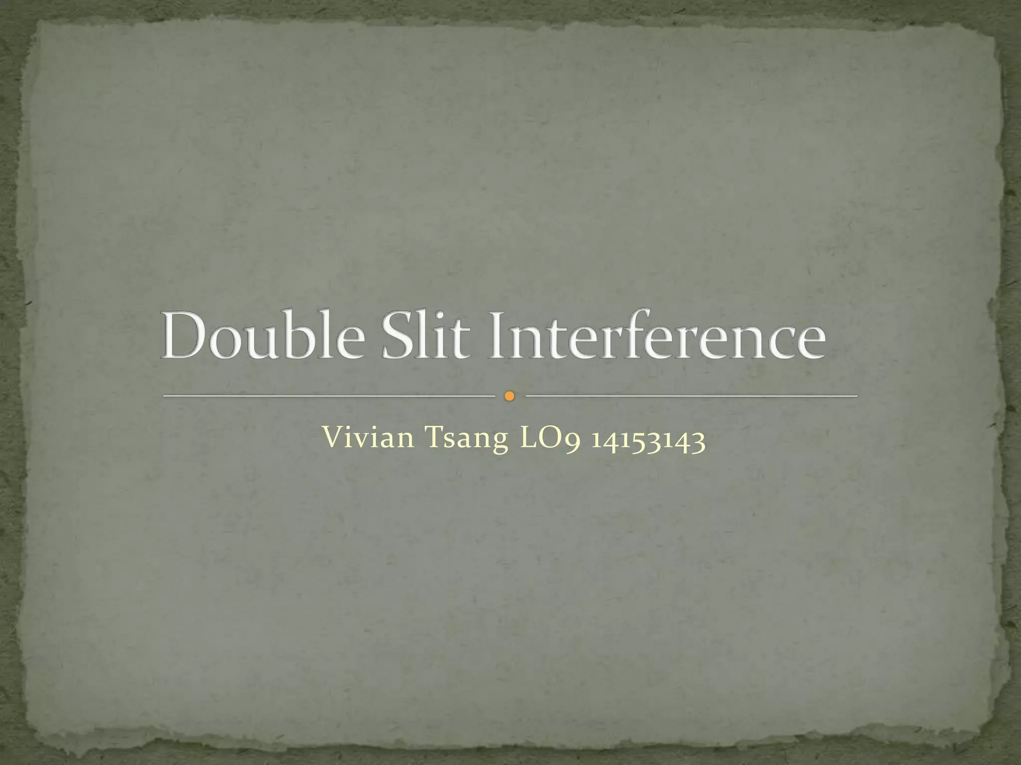 Double slit interference phys 101 lo9 | PPT
