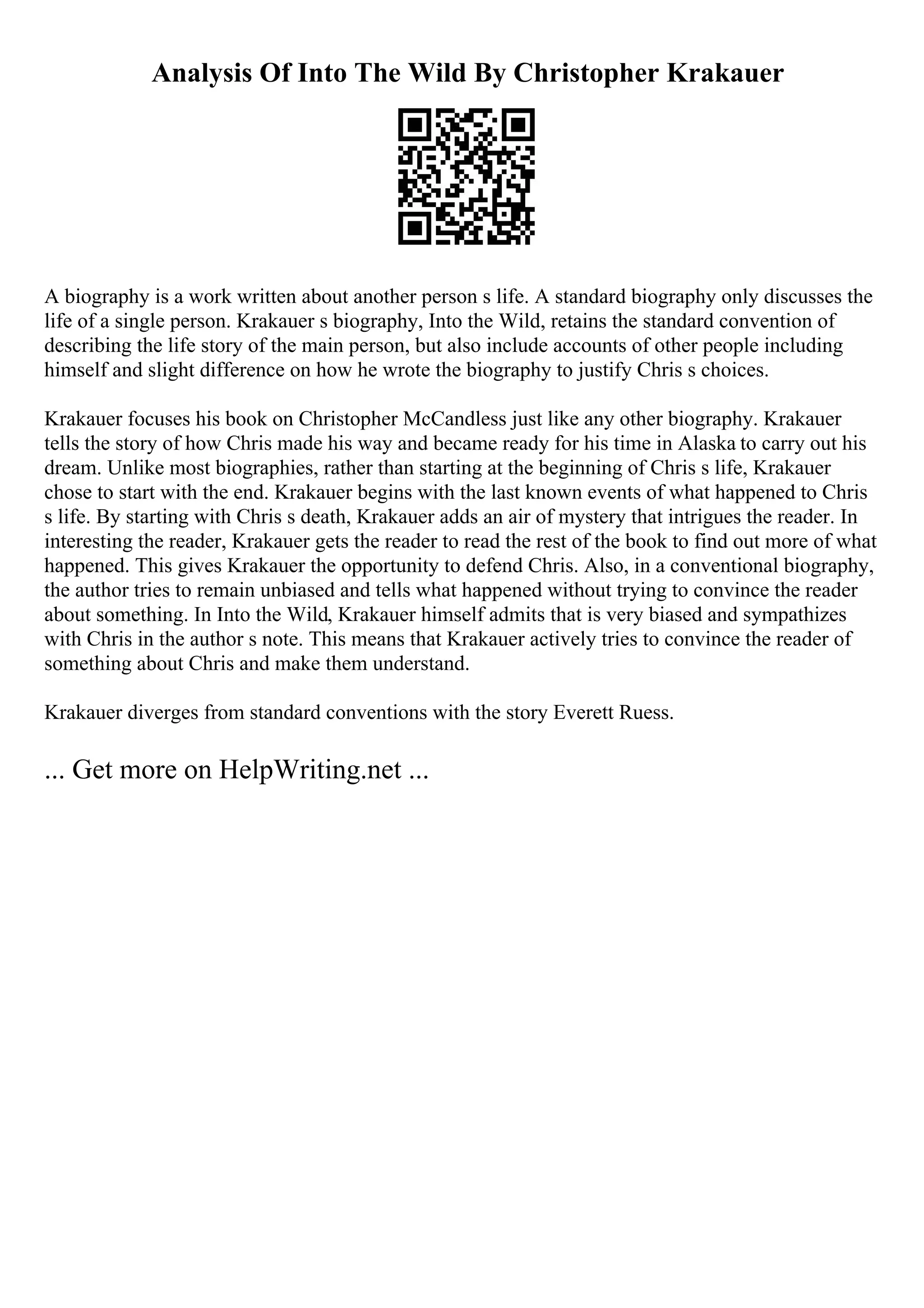 Double Spaced Essay Example Apa | PDF