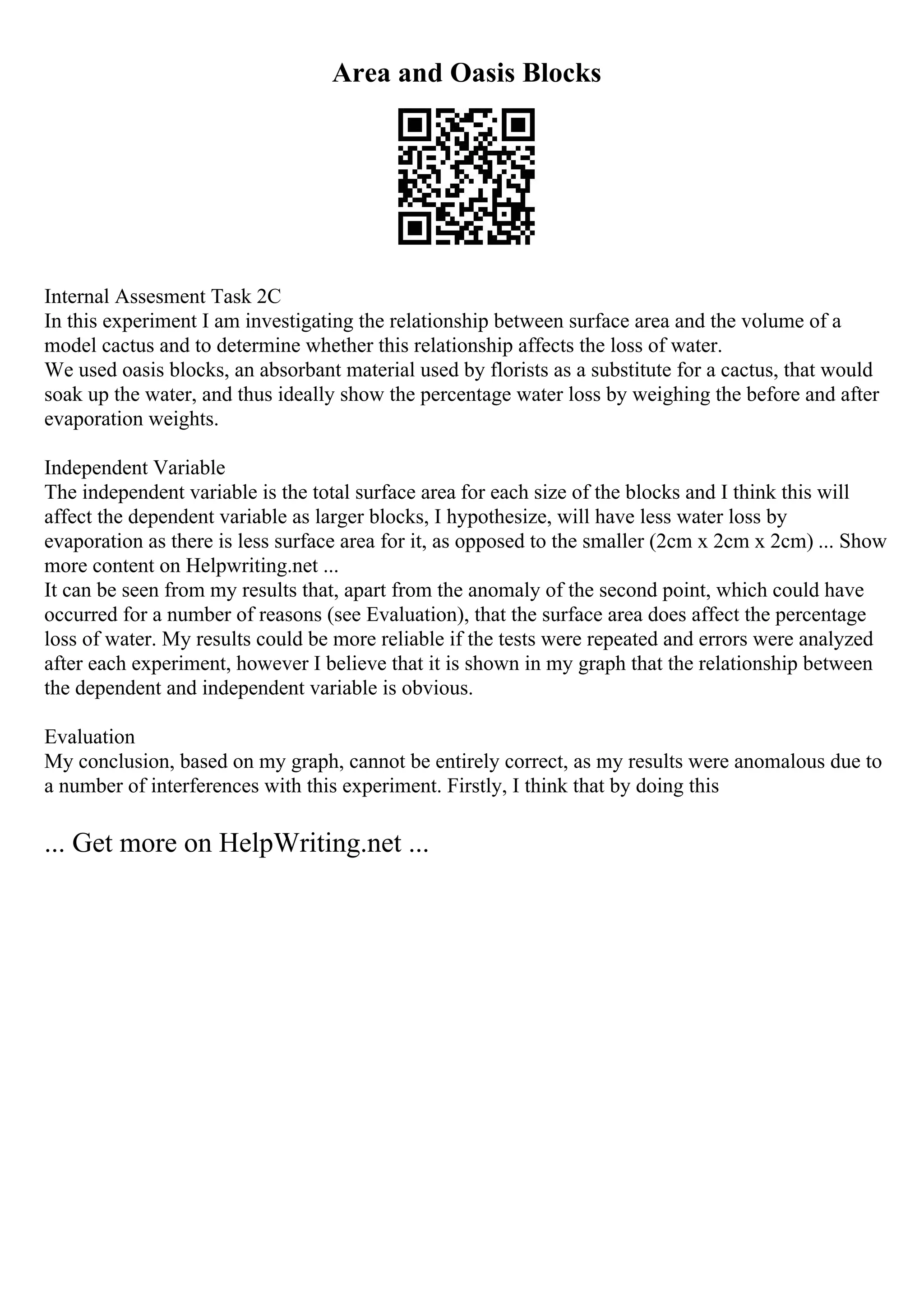 Double Spaced Essay Example Apa | PDF | Business | Business and Finance