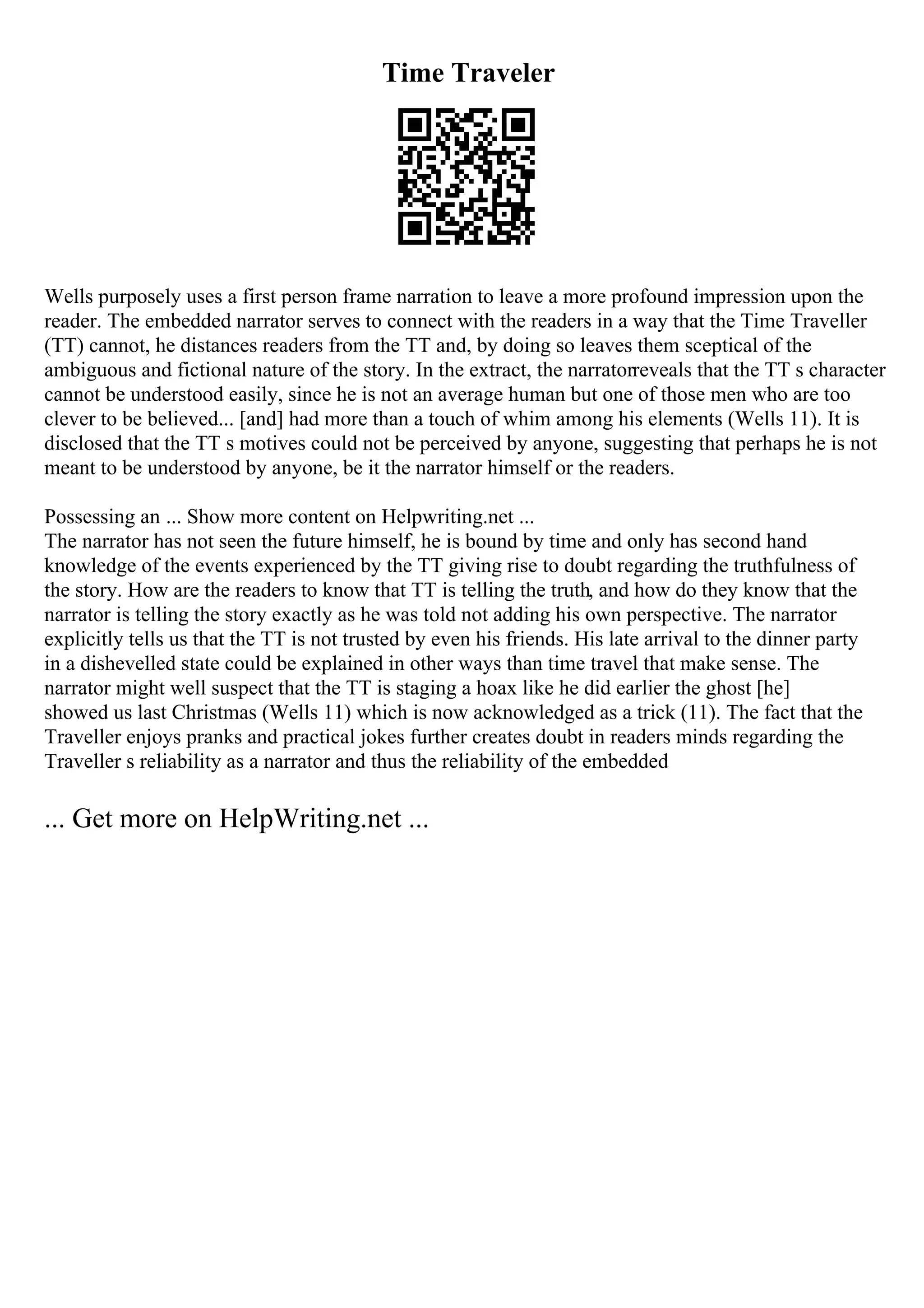 Double Spaced Essay Example Apa | PDF