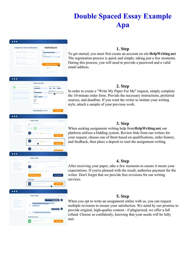Double Spaced Essay Example Apa | PDF | Business | Business and Finance