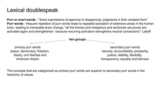 Doublespeak: notion, history, classifications | PDF