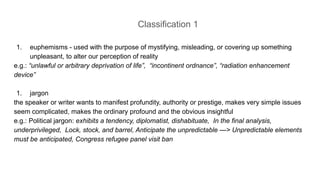 Doublespeak: notion, history, classifications | PDF