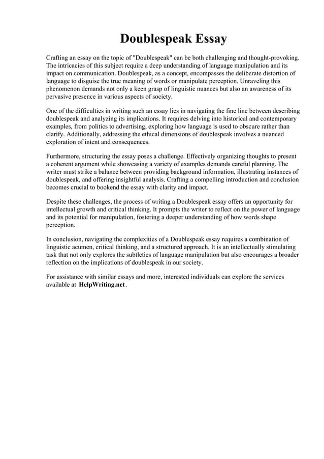 Doublespeak Essay.pdf