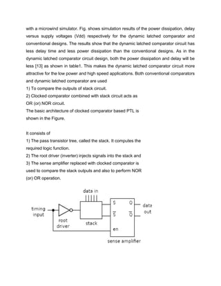 Double tail comparator | DOC