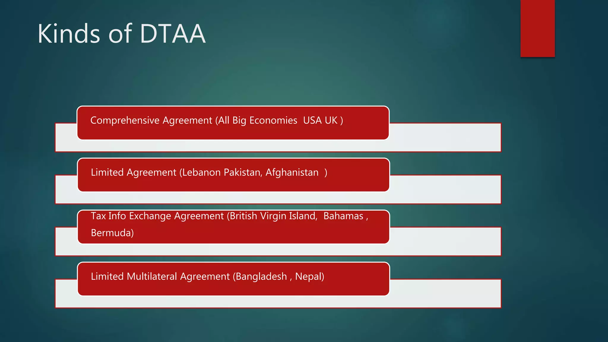 Double taxation avoidance agreement (DTAA) | PPTX