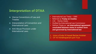 Double taxation avoidance agreement (DTAA) | PPTX