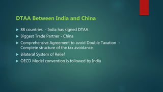 Double taxation avoidance agreement (DTAA) | PPTX