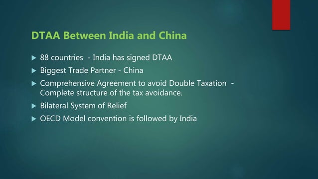 Double taxation avoidance agreement (DTAA) | PPTX | Personal Taxes ...