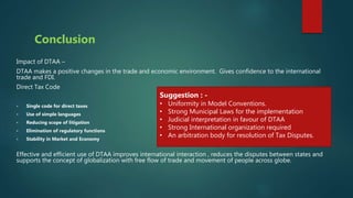 Double taxation avoidance agreement (DTAA) | PPTX