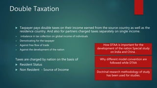 Double taxation avoidance agreement (DTAA) | PPTX
