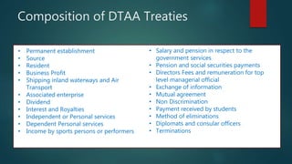 Double taxation avoidance agreement (DTAA) | PPTX